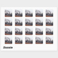 Internal combustion engine square sticker | Zazzle