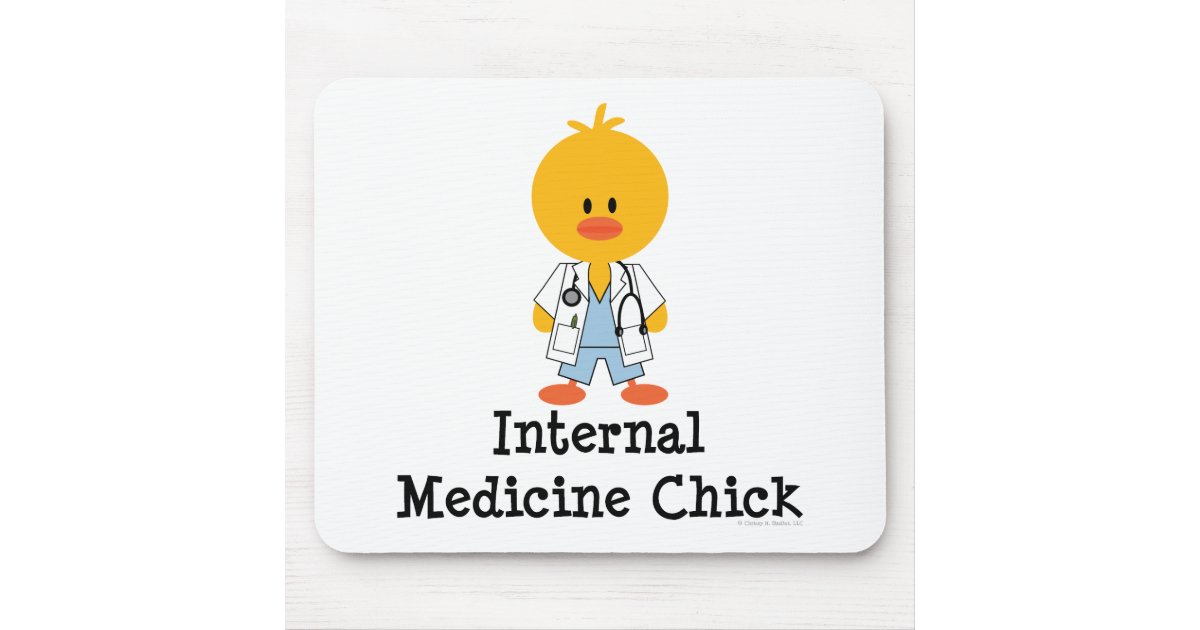 Internal Medicine Chick Mousepad | Zazzle