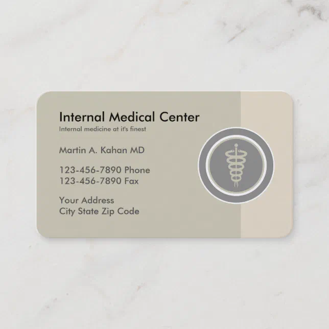 Internal Medicine Doctor Business Card | Zazzle