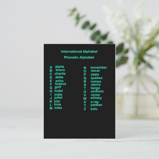 International Alphabet Postcard | Zazzle