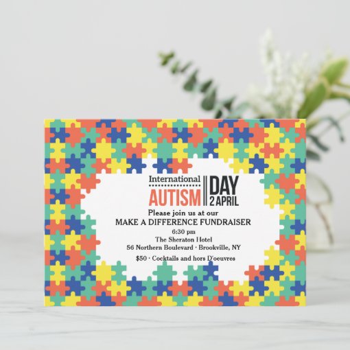 International Autism Day Invitation | Zazzle