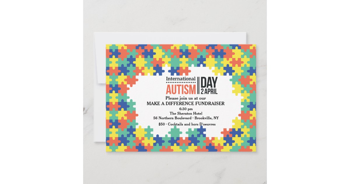 International Autism Day Invitation | Zazzle