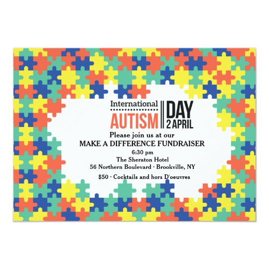 International Autism Day Invitation | Zazzle.com