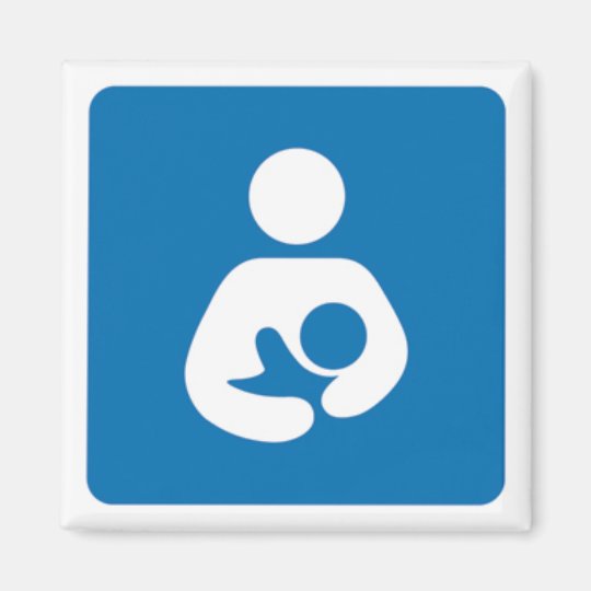 international breastfeeding symbol magnet | Zazzle.com