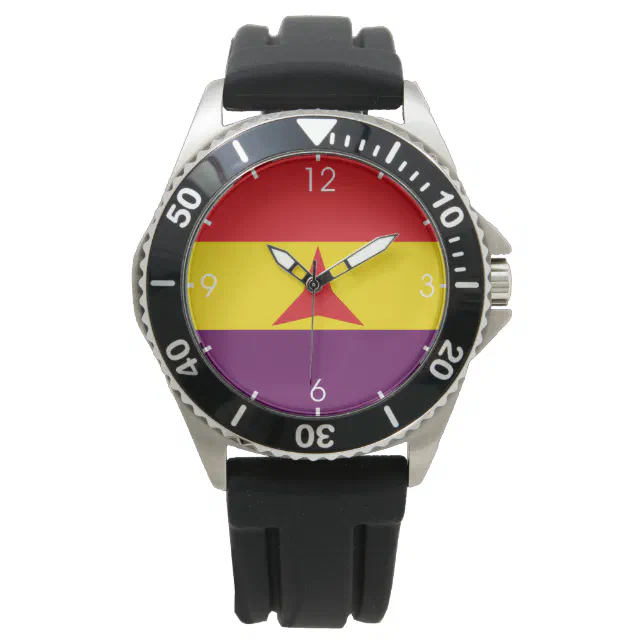 International Brigades Flag (Spanish Civil War) Watch | Zazzle