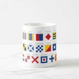 International Code of Signals Alphabet Coffee Mug | Zazzle