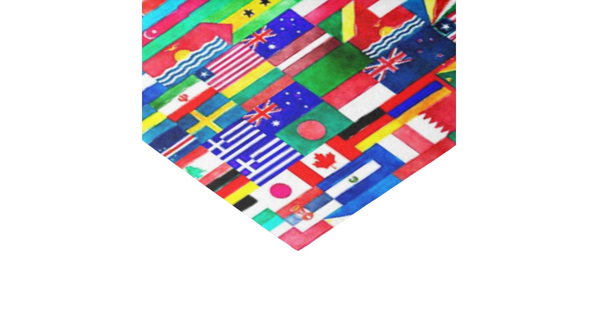 International Flag Collage Tissue Paper | Zazzle