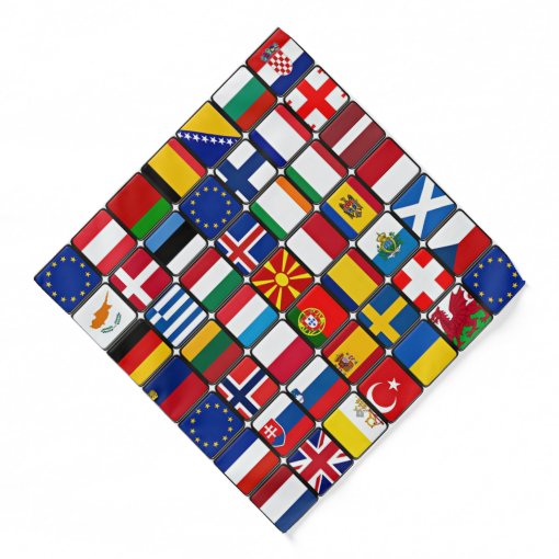 International flag collection, world flags bandana | Zazzle