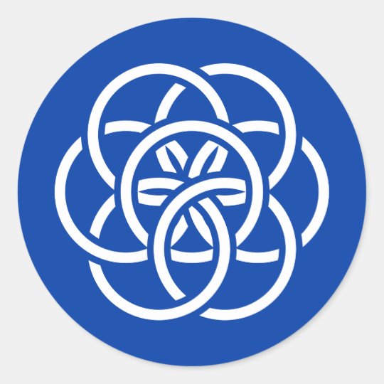 International Flag of Planet Earth Classic Round Sticker | Zazzle.com