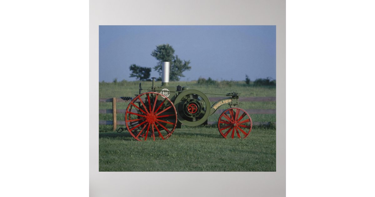 International Harvester Mogul 8-16 Tractor Poster | Zazzle