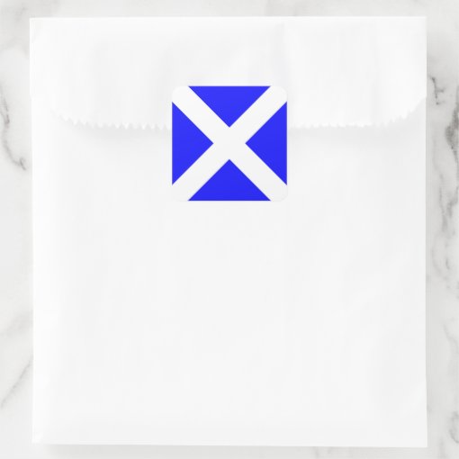 International maritime signal flag letter nautical square sticker | Zazzle