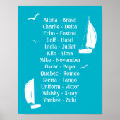 International Phonetic Alphabet Boats Shipping Poster | Zazzle