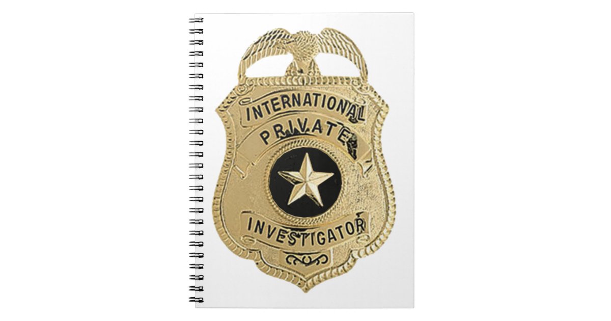 International Private Investigator Notebook | Zazzle