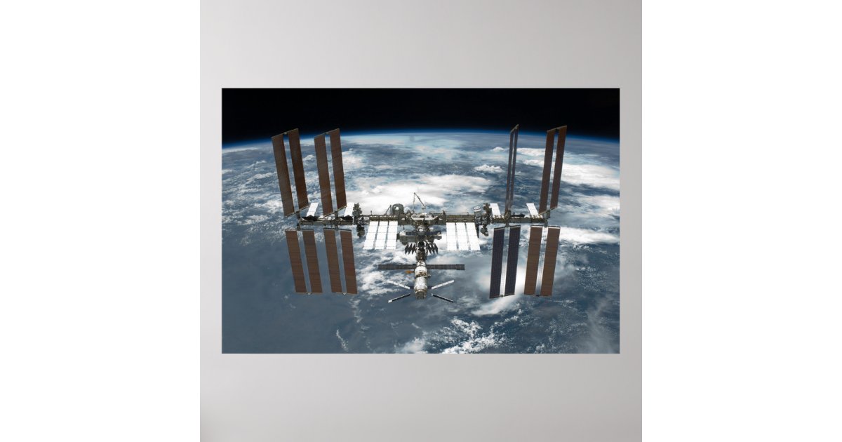 International Space Station (ISS) Poster | Zazzle