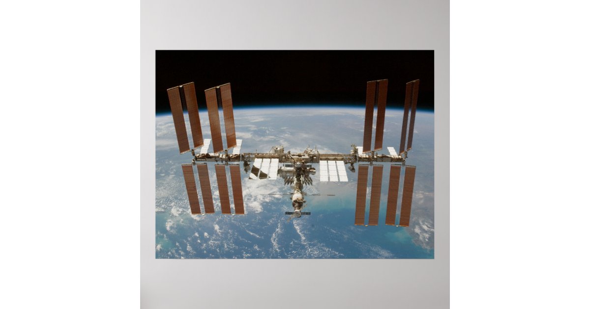 International Space Station (ISS) Poster | Zazzle
