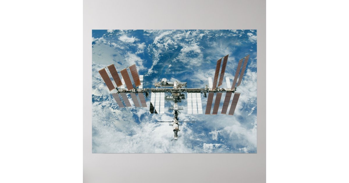 International Space Station (ISS) Poster | Zazzle
