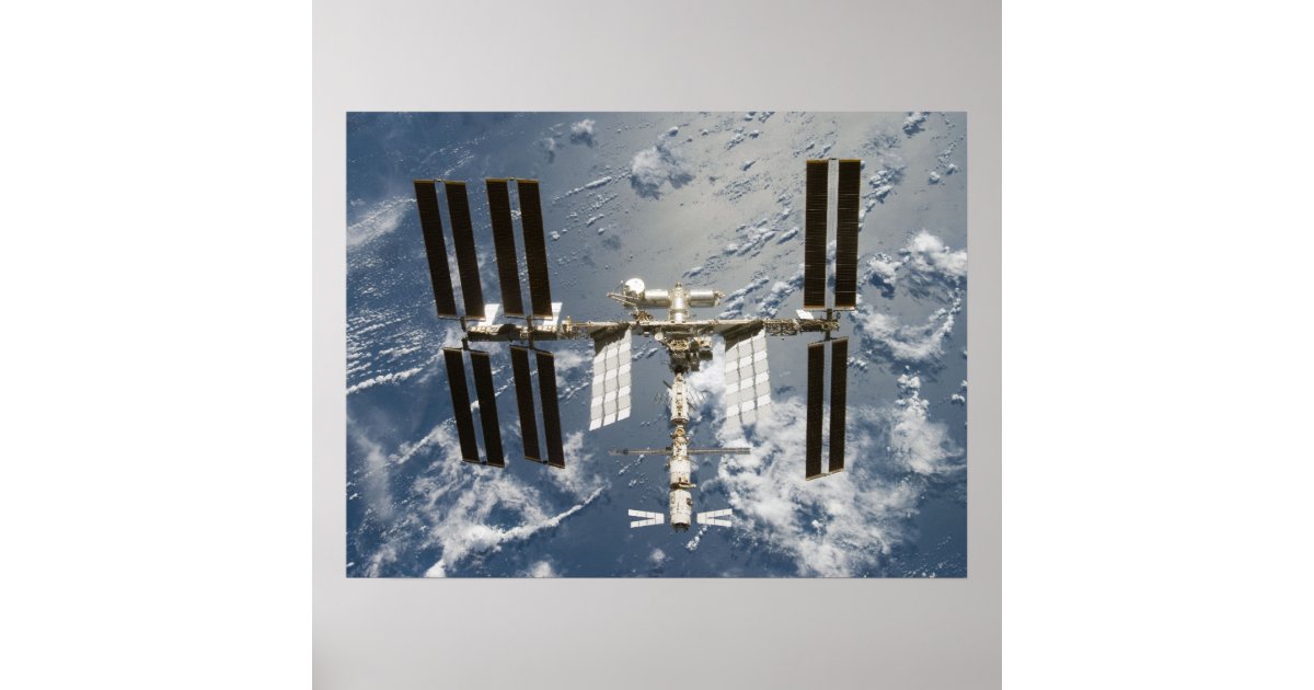 International Space Station (ISS) Poster | Zazzle