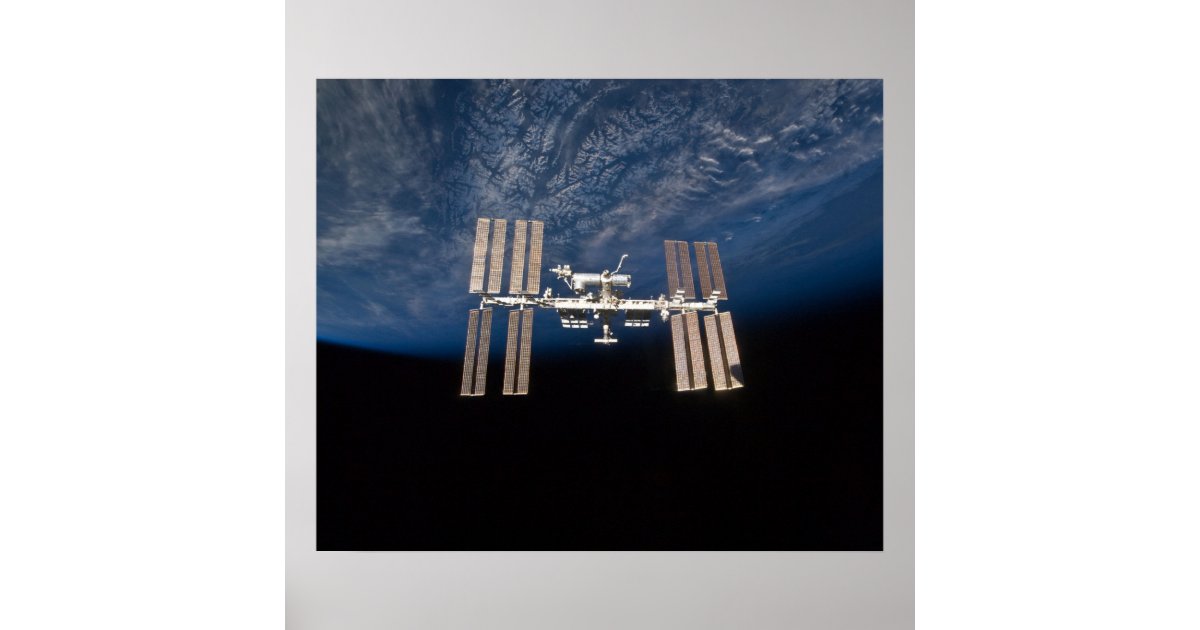 International Space Station (ISS) Poster | Zazzle