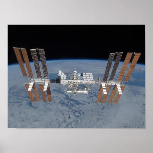International Space Station ISS Poster | Zazzle