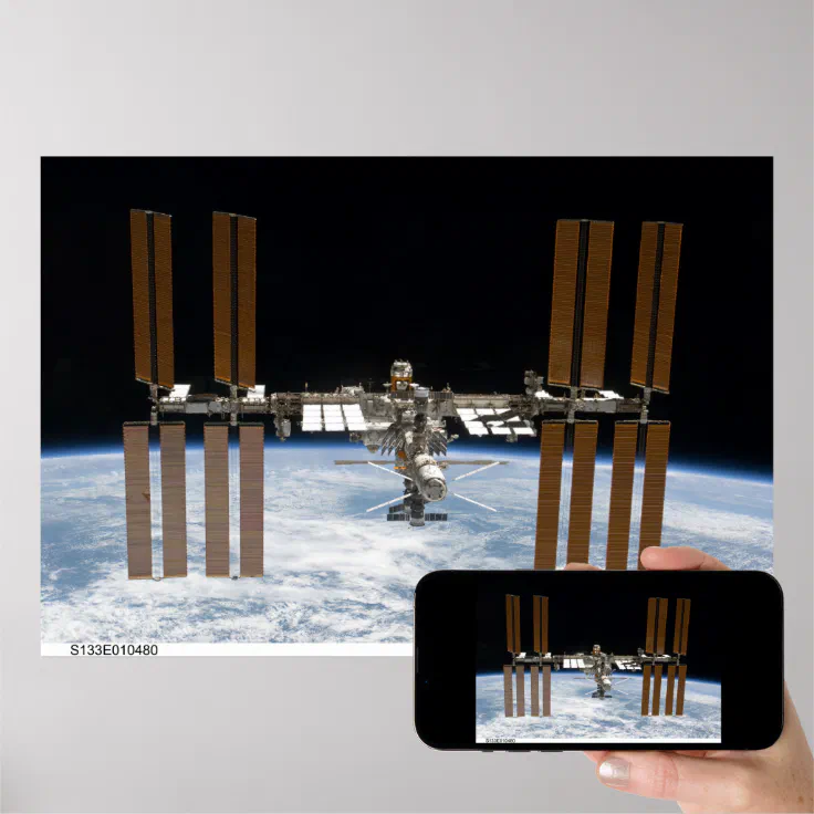 International Space Station Poster ISS | Zazzle