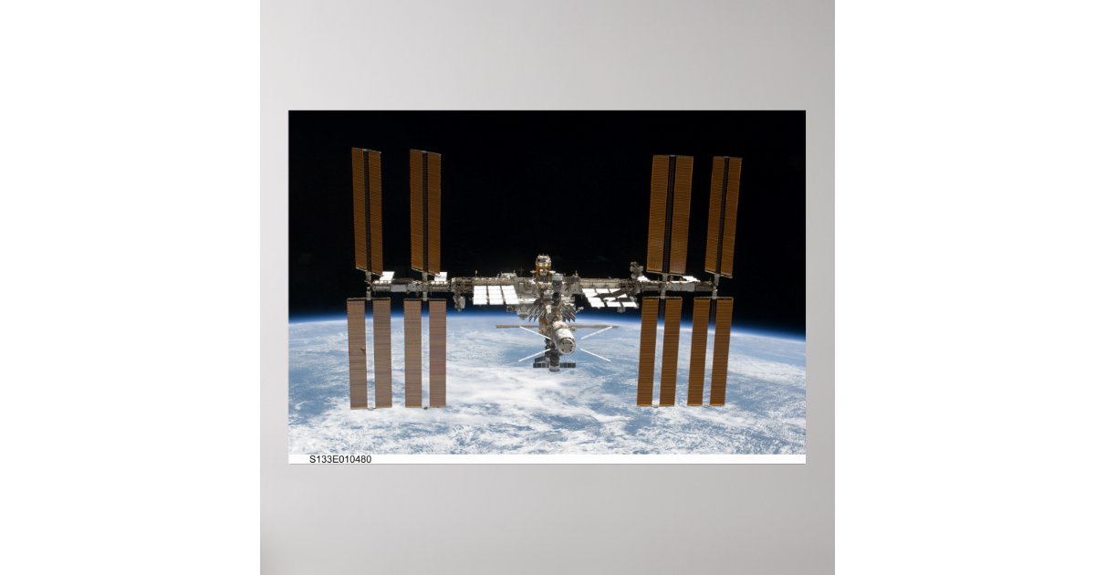 International Space Station Poster ISS | Zazzle