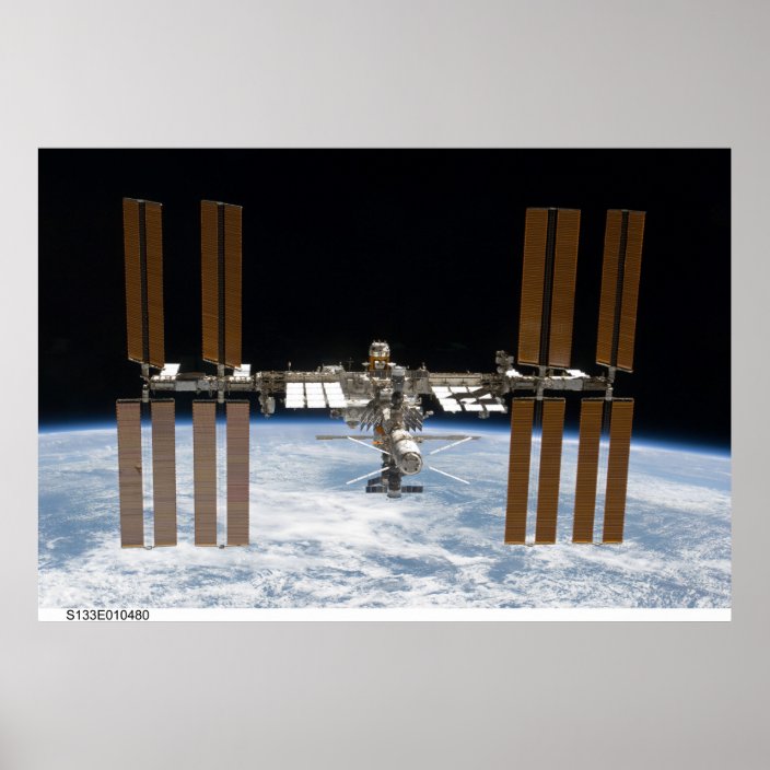 International Space Station Poster ISS | Zazzle.com