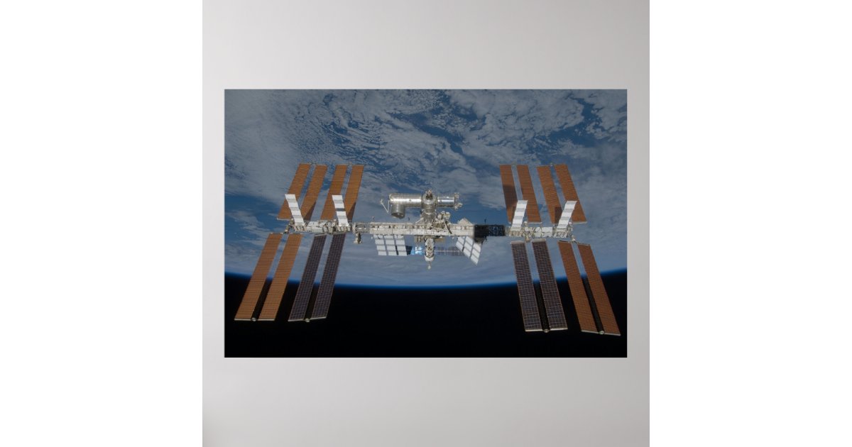 International Space Station (STS-119) Poster | Zazzle