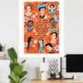 International Women's Day History Floral Quote Poster | Zazzle
