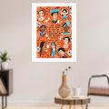 International Women's Day History Floral Quote Poster | Zazzle