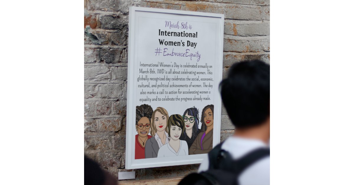 International Women's Day is March 8th Poster | Zazzle