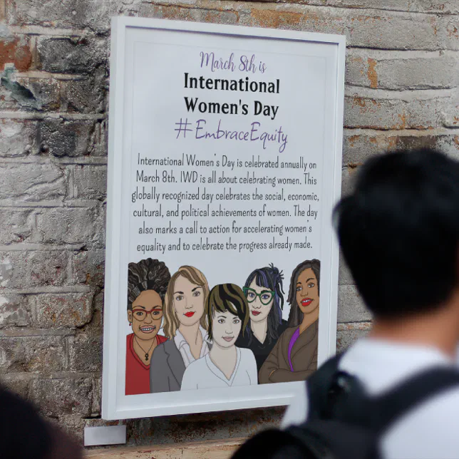 International Women's Day is March 8th Poster | Zazzle