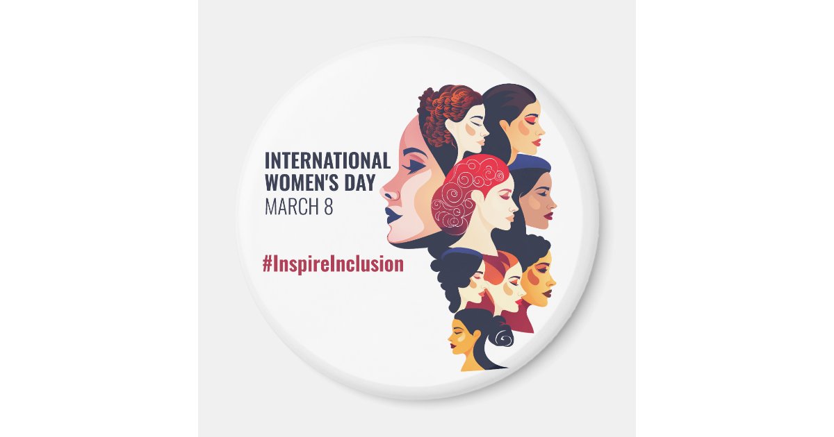 International Women's Day | IWD March 8 Magnet | Zazzle
