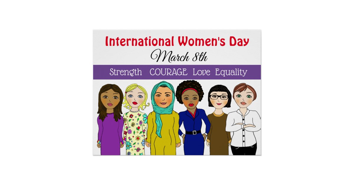 International Women's Day March 8th Poster | Zazzle