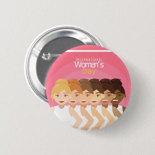 international Womens Day Pinback Button | Zazzle