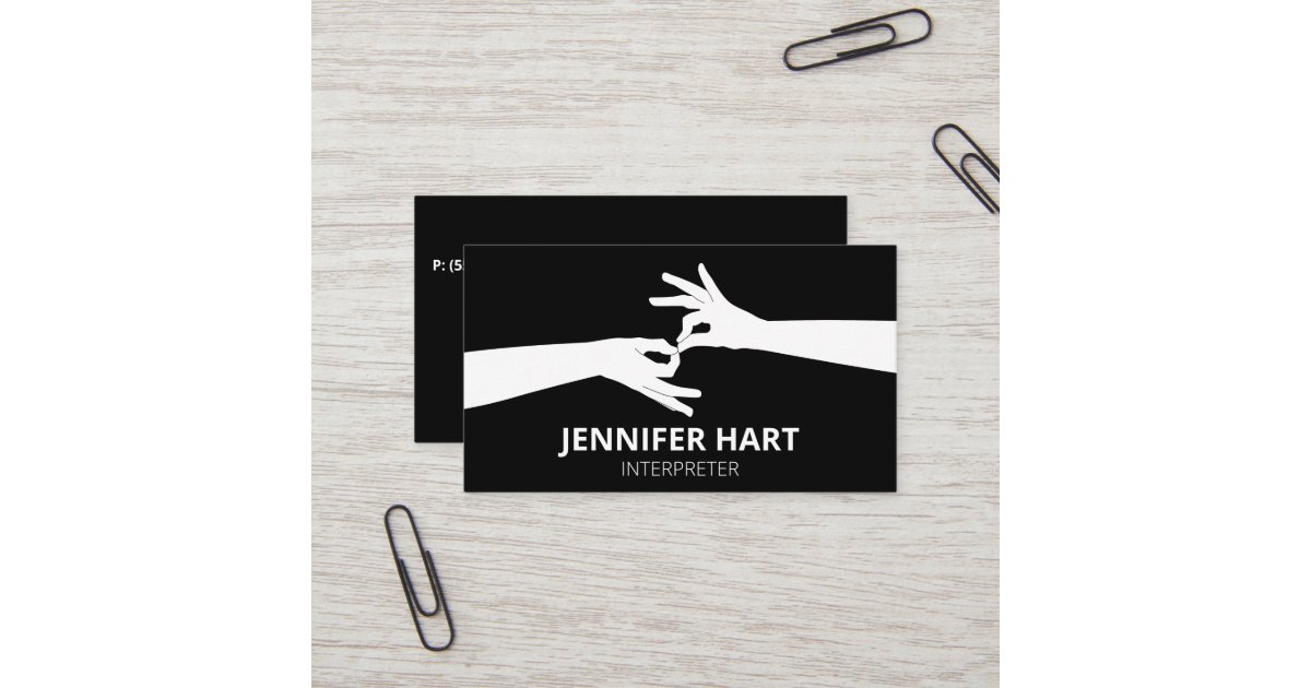 Interpreter Business Card | Zazzle