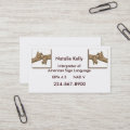 Interpreter Business Card-3 Business Card | Zazzle