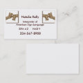 Interpreter Business Card-3 Business Card | Zazzle