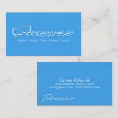 Interpreter, Translator, Business Card | Zazzle