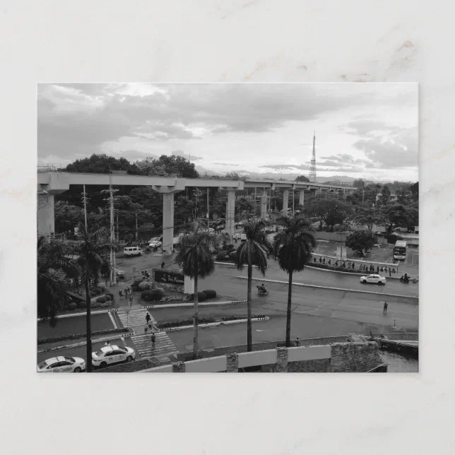 Intersection Avenue Traffic Quezon City Philippine Postcard | Zazzle