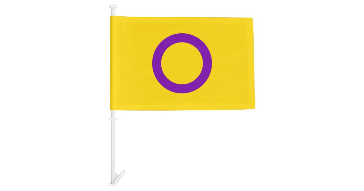 Intersex Pride Car Flag | Zazzle