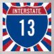Interstate 13 poster | Zazzle