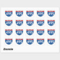 Interstate 495 Sign Square Sticker | Zazzle