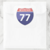 Interstate 77 (I-77) Road Trip Travel Sticker | Zazzle