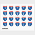 Interstate Sign 5 - California Square Sticker | Zazzle