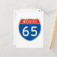 Interstate Sign 65 Postcard | Zazzle