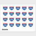 Interstate Sign 696 - Michigan Square Sticker | Zazzle