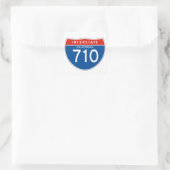 Interstate Sign 710 - California Square Sticker | Zazzle