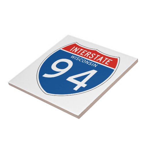 Interstate Sign 94 - Wisconsin Tile | Zazzle