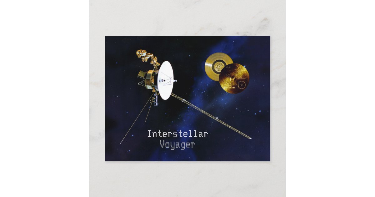 Interstellar Voyager Spacecraft Postcard | Zazzle.com