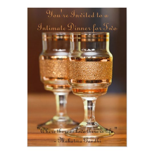 Intimate Dinner for Two Invitation | Zazzle.com